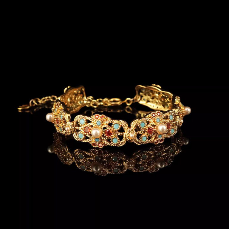 vintage charm bracelets gold Gilded Reverie Antique Bracelet