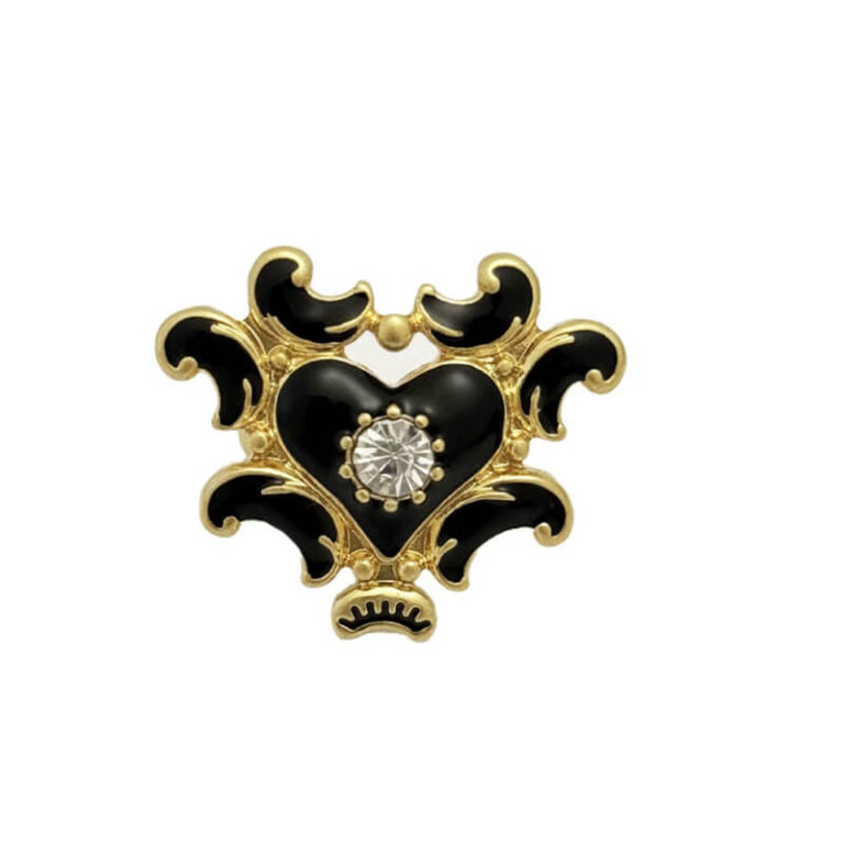 Obsidian Queen Antique Ring