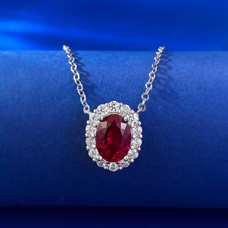 Galactic Crown Royal Moissanite Necklace